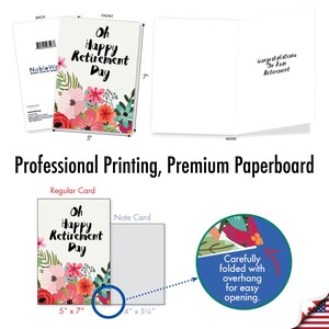 Retirement Greeting Card W/ Envelope 1 Card Co-workergood Luckoptimisms ...