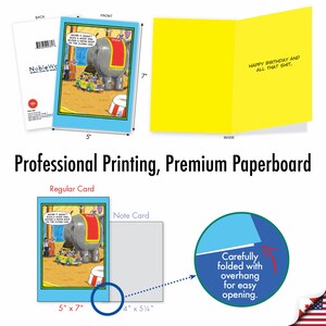 Funny Birthday Greeting Card With Envelope - Bday Clown Car , for Him ...