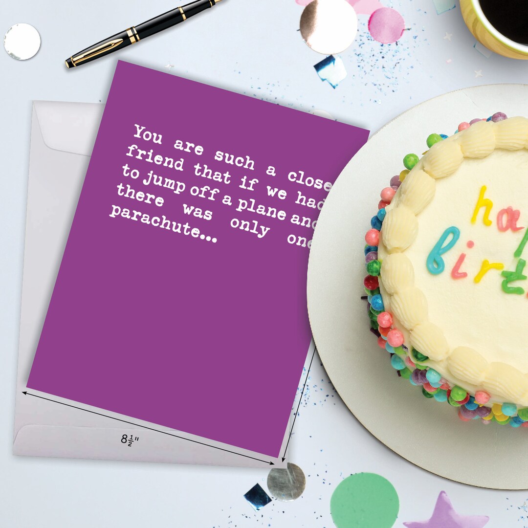 Extra Large Funny Birthday Greeting Card 8.5x11 Inch With Envelope (1 ...