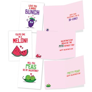 10 Assorted Valentine's Day Note Cards Box Set 4 X 5.12 - Etsy