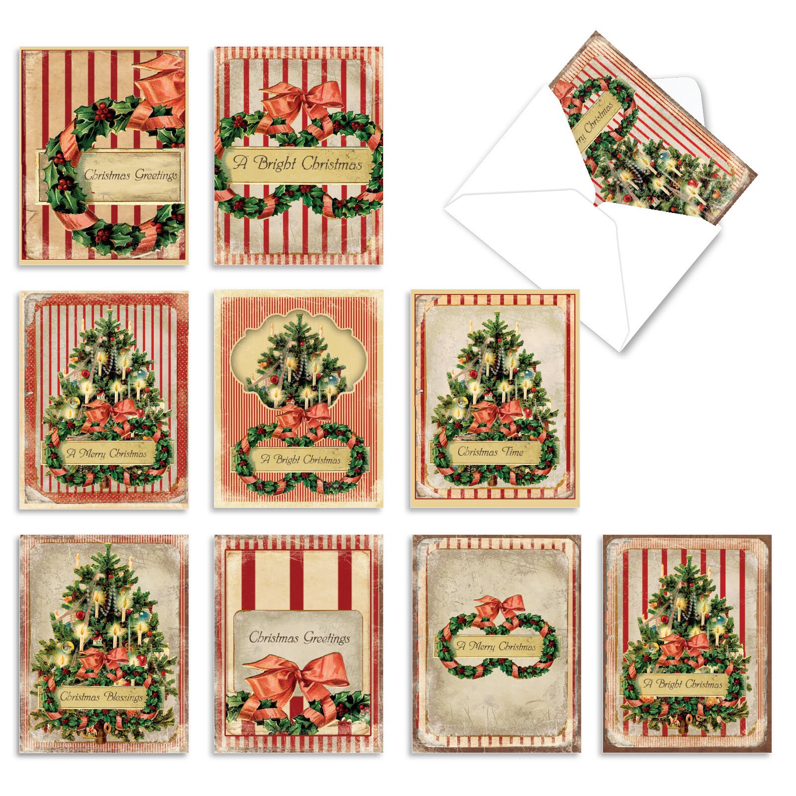 10 Assorted Holiday Memories Christmas Cards With Envelopes 4 - Etsy