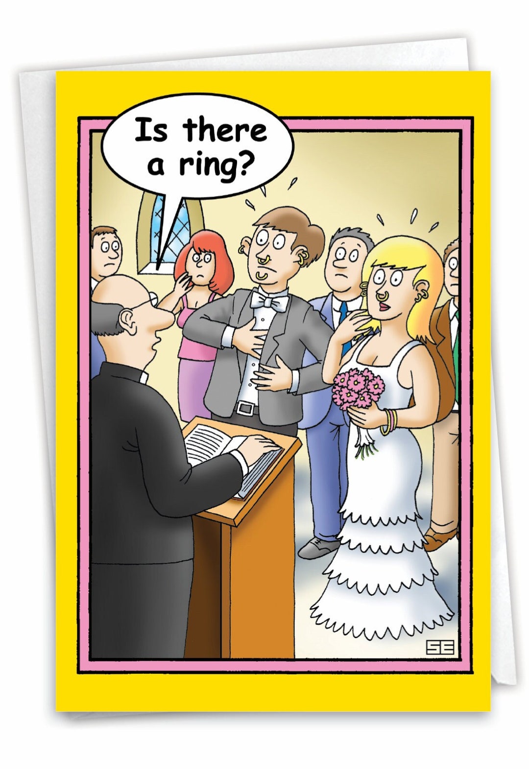 Funny Congratulations Greeting Card With Envelope - Congats, Good Luck ...