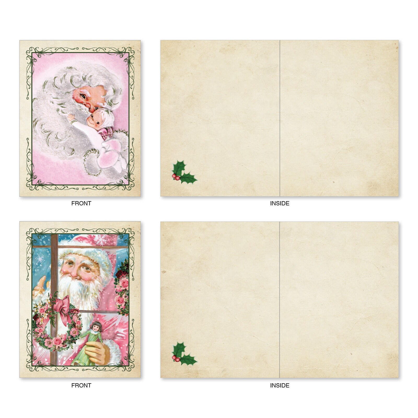 10 Assorted Blank Christmas Note Cards Bulk Box Set 4 X 5.12 - Etsy