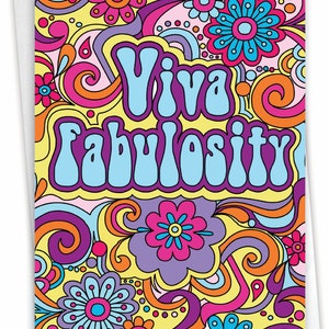 Viva Fabulosity Birthday- Funny Birthday Card With Envelope for Him or ...