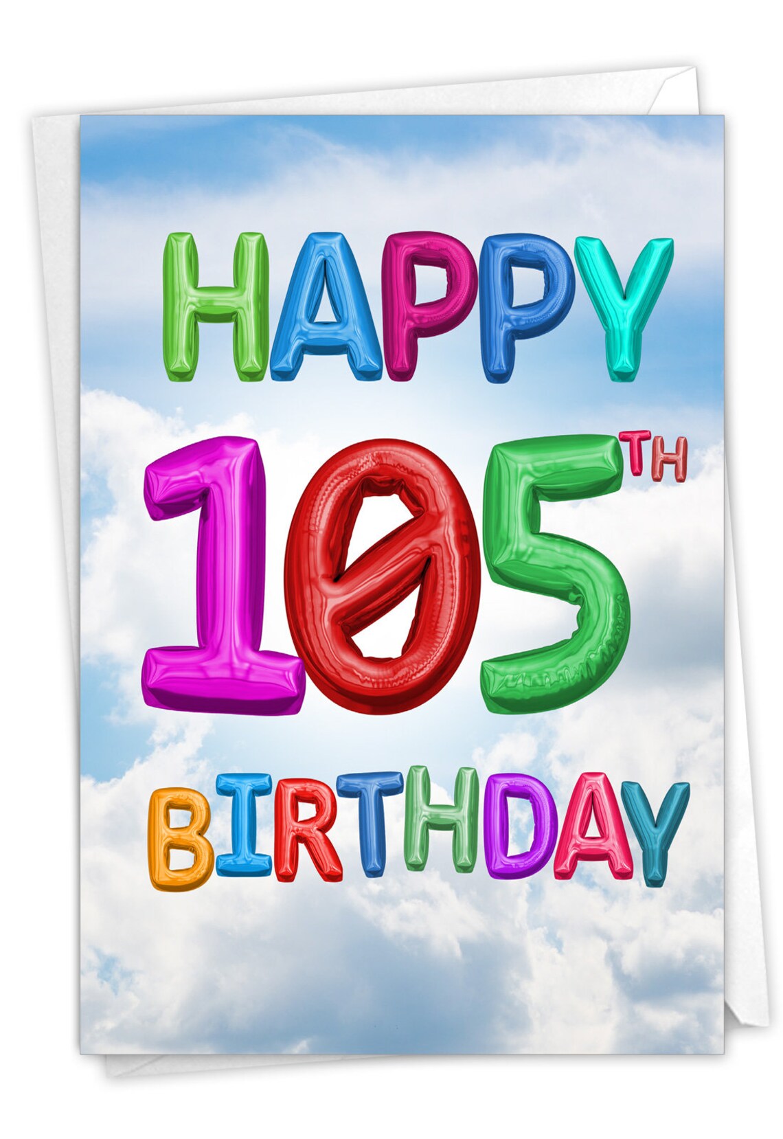 105th Milestone Birthday Greeting Card With 5 X 7 Inch - Etsy