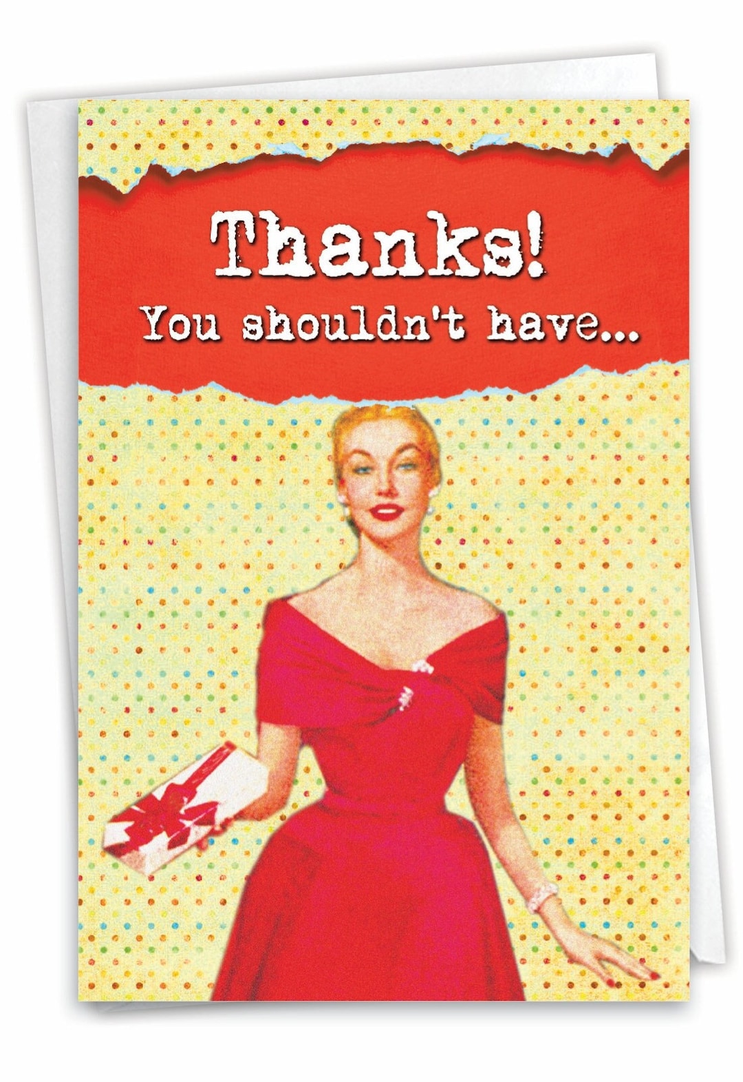 Funny Thank You Greeting Card With Envelope - Loved It so Much , for ...