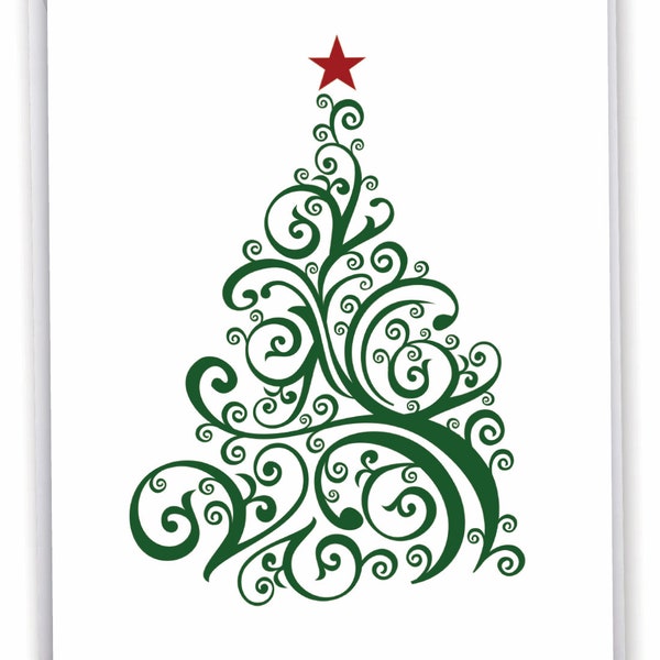 Large Christmas Greeting Card Etsy