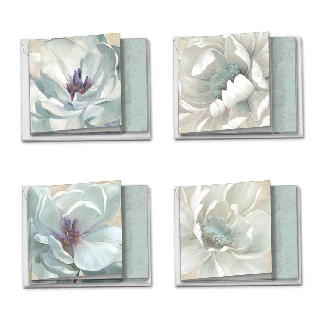 12 Blank Card Assortment Set (4.8 X 6.6 Inch) W/ Envelopes (4 Designs ...