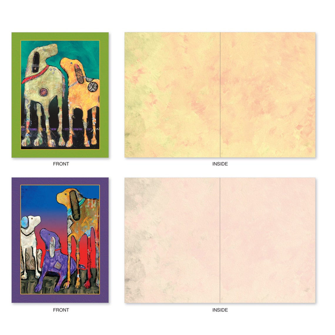 10 Assorted Blank Notecards Packed Set 4 X 5.12 Inch With - Etsy