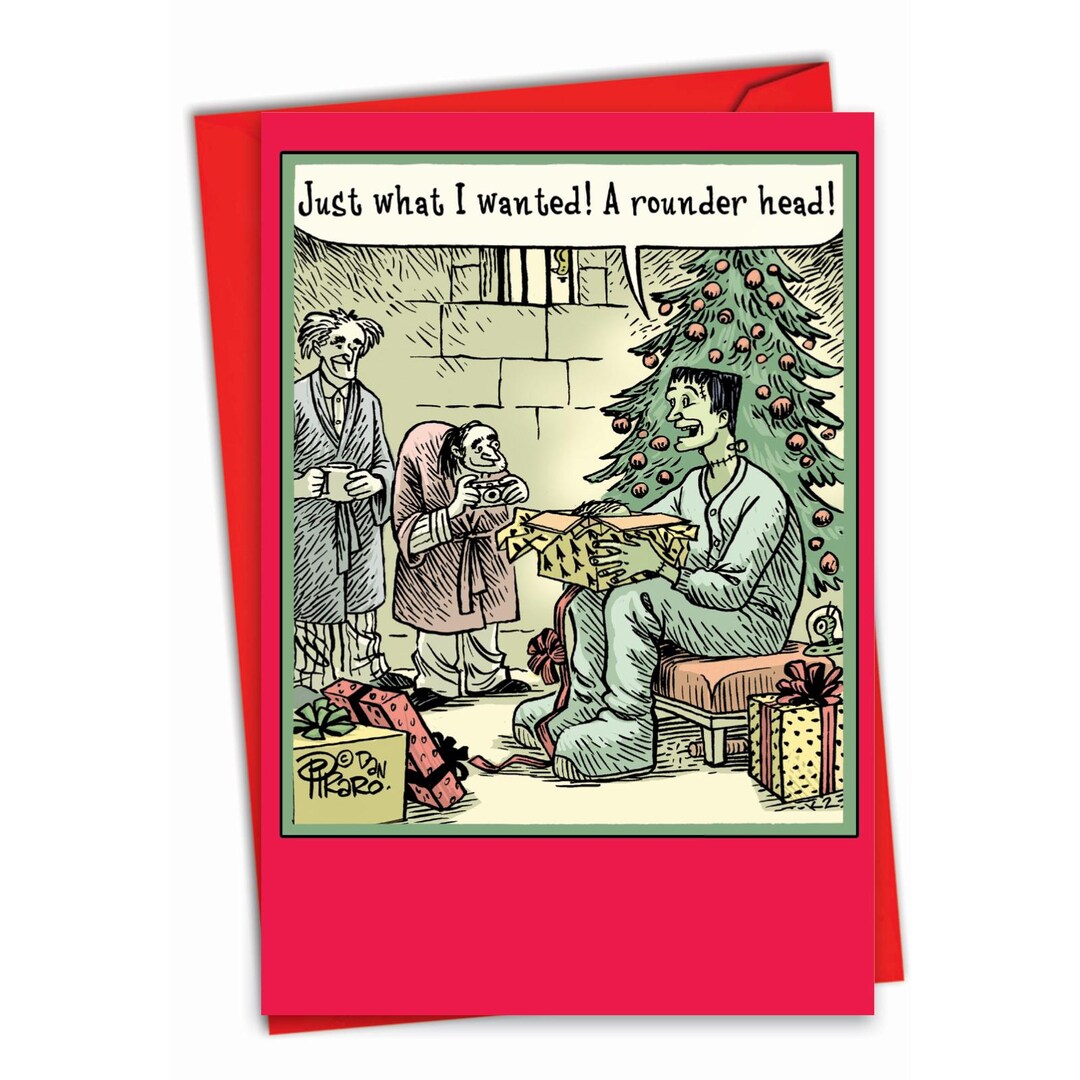 Funny Christmas Greeting Card With Envelope - Merry Christmas Holiday ...