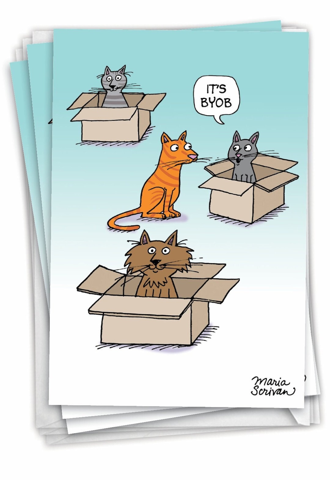 Pack of 3 Funny Birthday Greeting Cards With Envelopes (1 Design, 3 ...