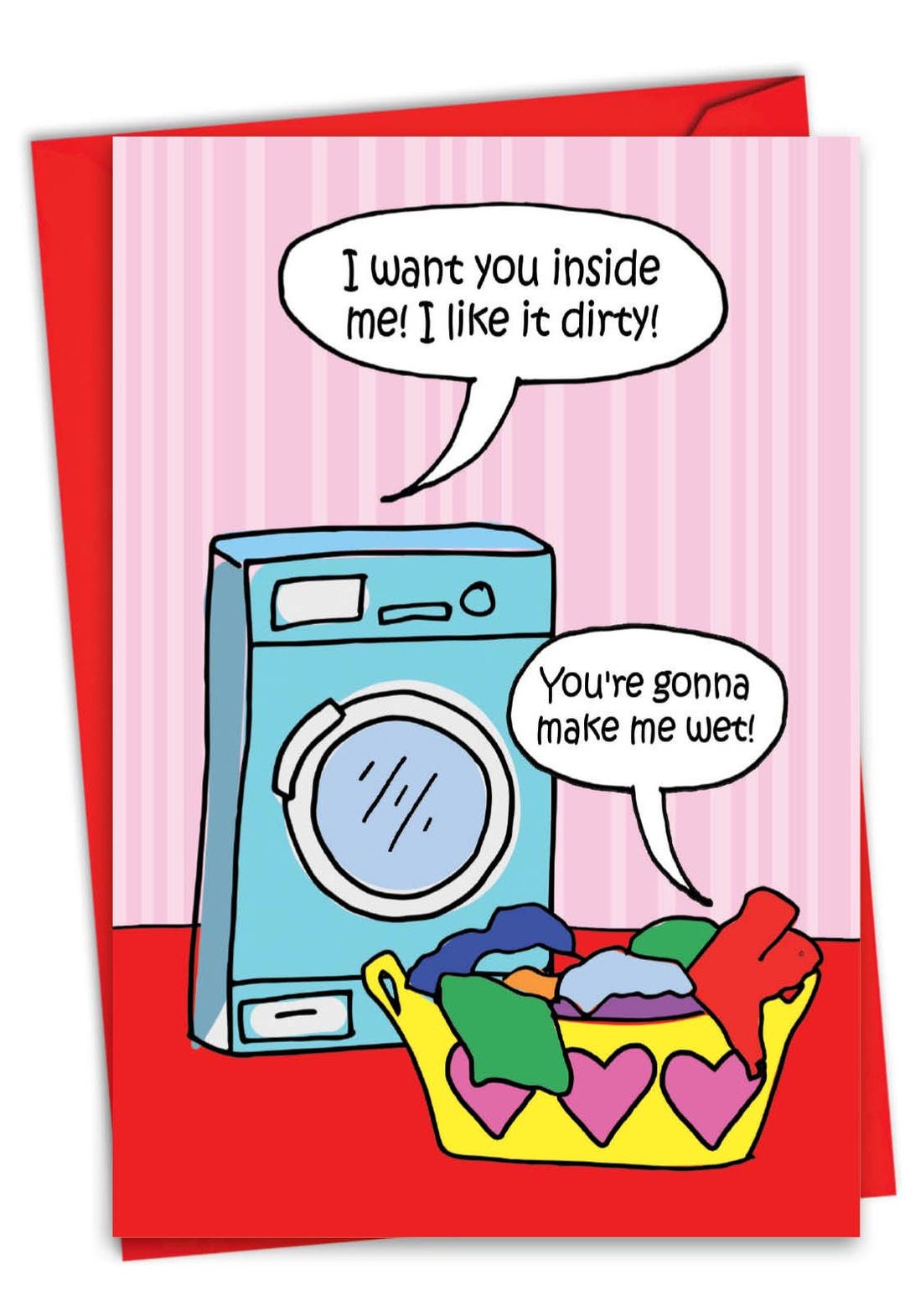Funny Valentine's Day Greeting Card With 5 X 7 Inch Envelope 1 Card ...