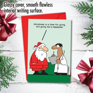 Funny Christmas Paper Card With Envelope - Merry Christmas Holiday ...