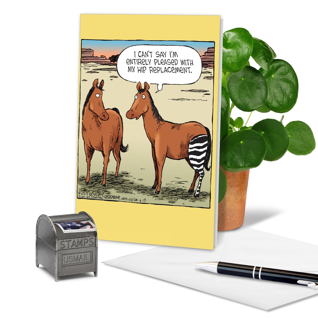 Humorous Get Well Greeting Card With 5 X 7 Inch Envelope 1 - Etsy