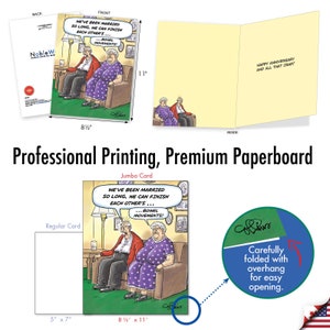 Oversize Funny Anniversary Paper Card 8.5 X 11 Inch With Envelope Large ...