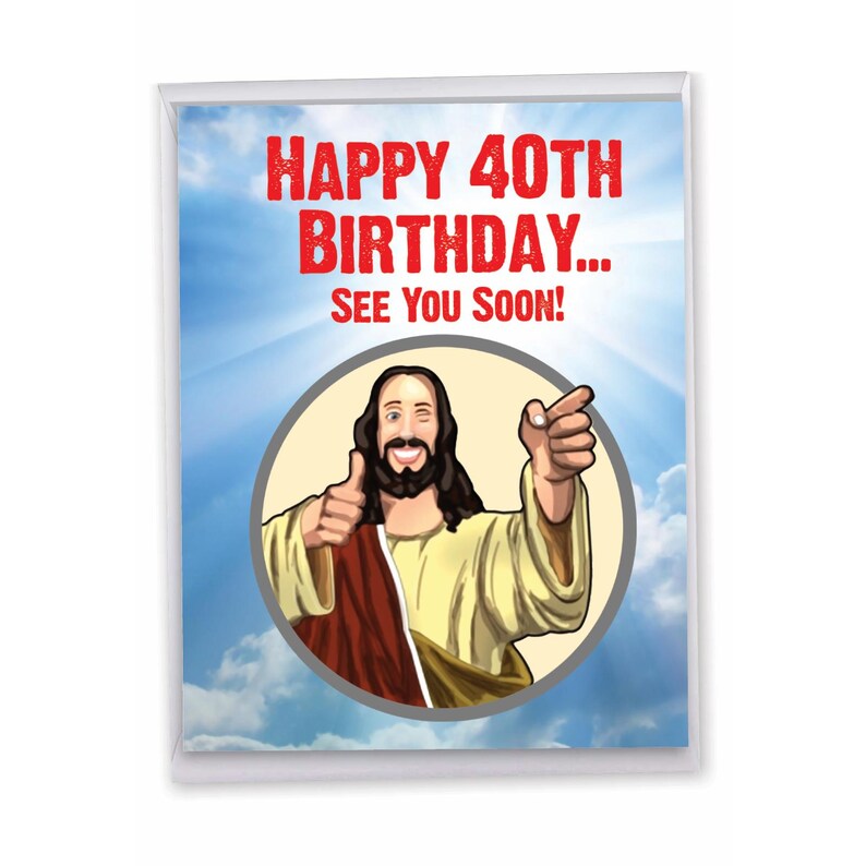 Jumbo Funny 40th Milestone Birthday Greeting Card 8.5x11 Inch With ...
