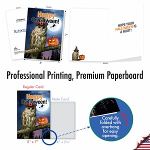 12 Funny Halloween Greeting Cards Ed Set With Envelopes (1 Design, 12 ...