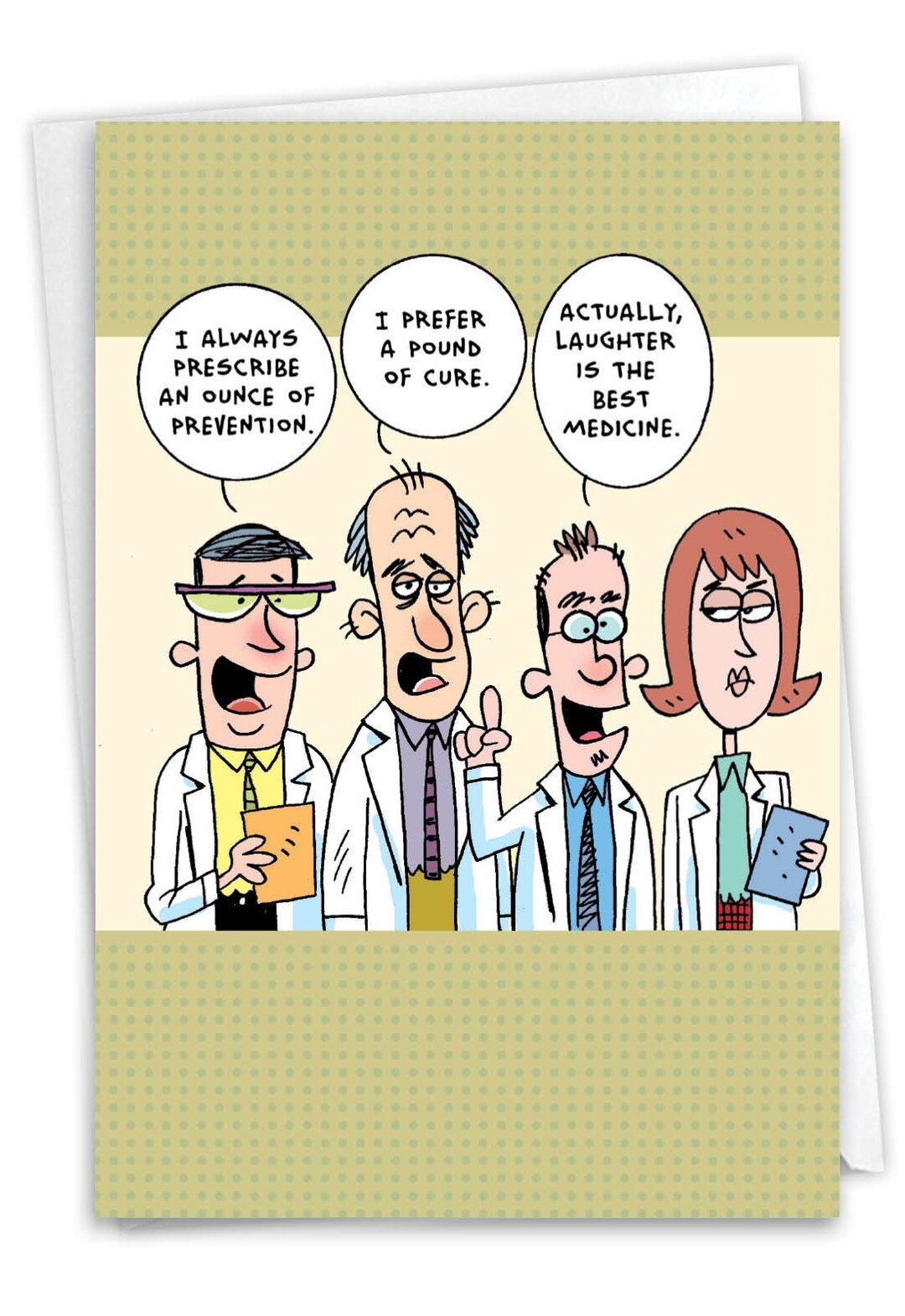 Funny Get Well Greeting Card With Envelope - Idiot Doctors , for Him ...