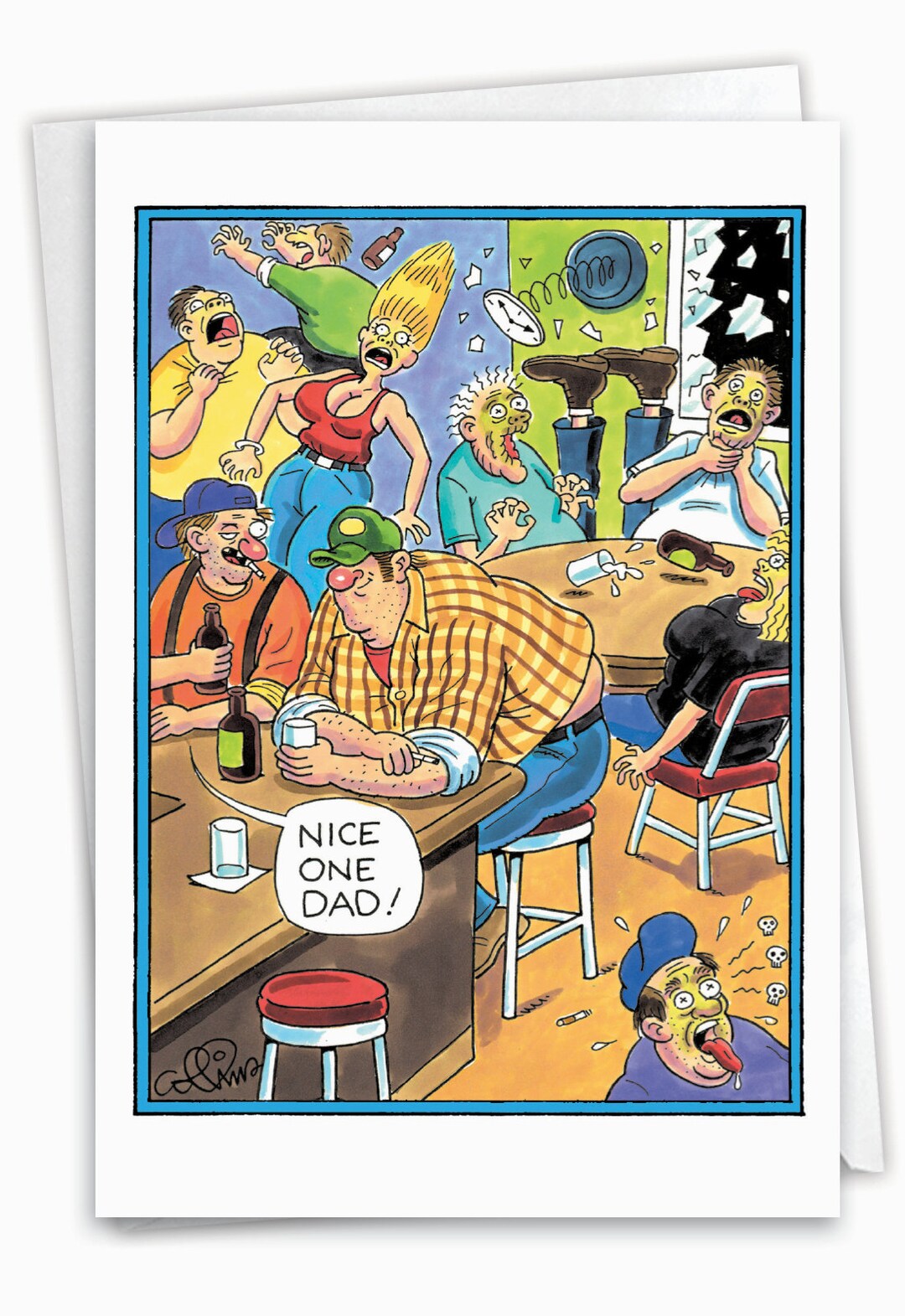 Farting Redneck Birthday Father Funny Birthday Card With Envelope for ...