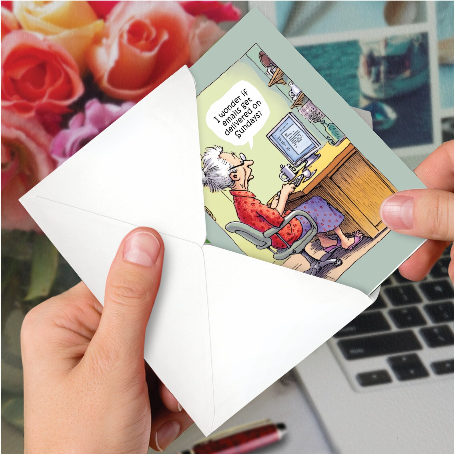 Funny Birthday Greeting Card With Envelope (1 Card) Bday Sunday Emails ...