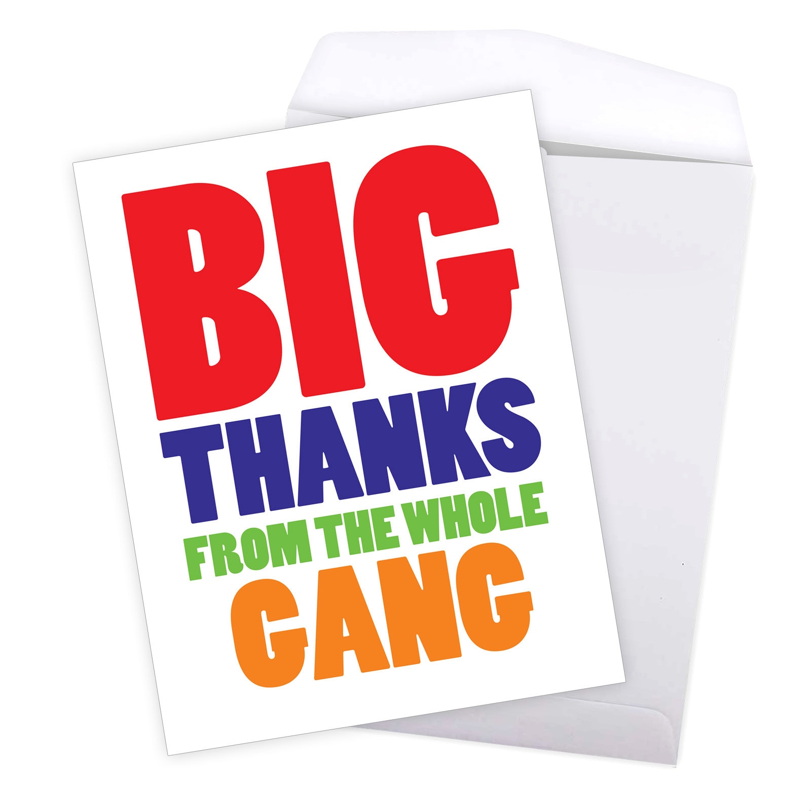 Big Thanks From the Gangfriendboss Gratitude Thank You Card - Etsy