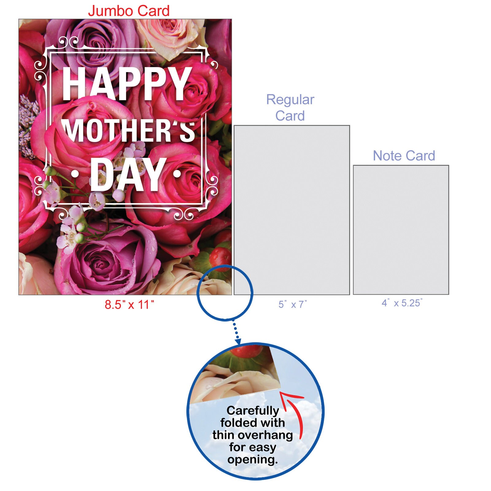 Jumbo Mother's Day Greeting Card 8.5 X 11 Inch With - Etsy