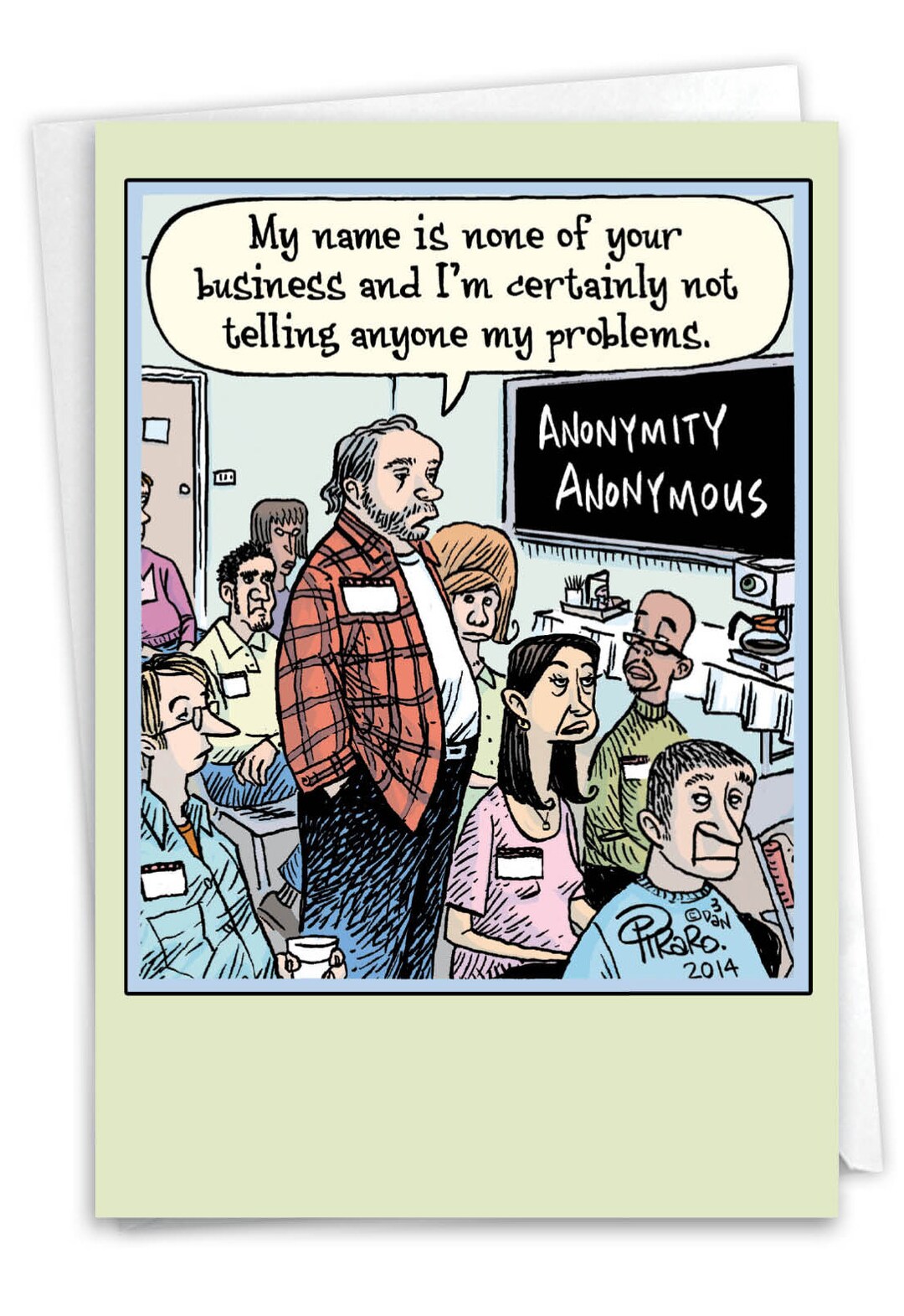 Anonymity Anonymous Birthday Funny Birthday Card With Envelope for Him ...