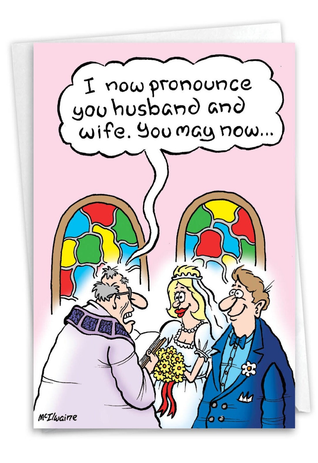 Funny Wedding Congratulations Greeting Card With Envelope - Congrats ...