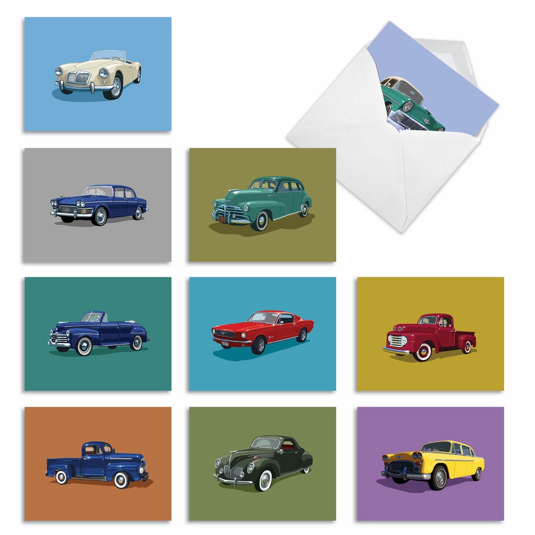 10 Assorted Blank All Occasions Notes Pack Set 4 X 5.12 Inch With ...