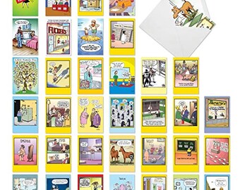 Pack of 3 Funny Birthday Greeting Cards With Envelopes 1 - Etsy