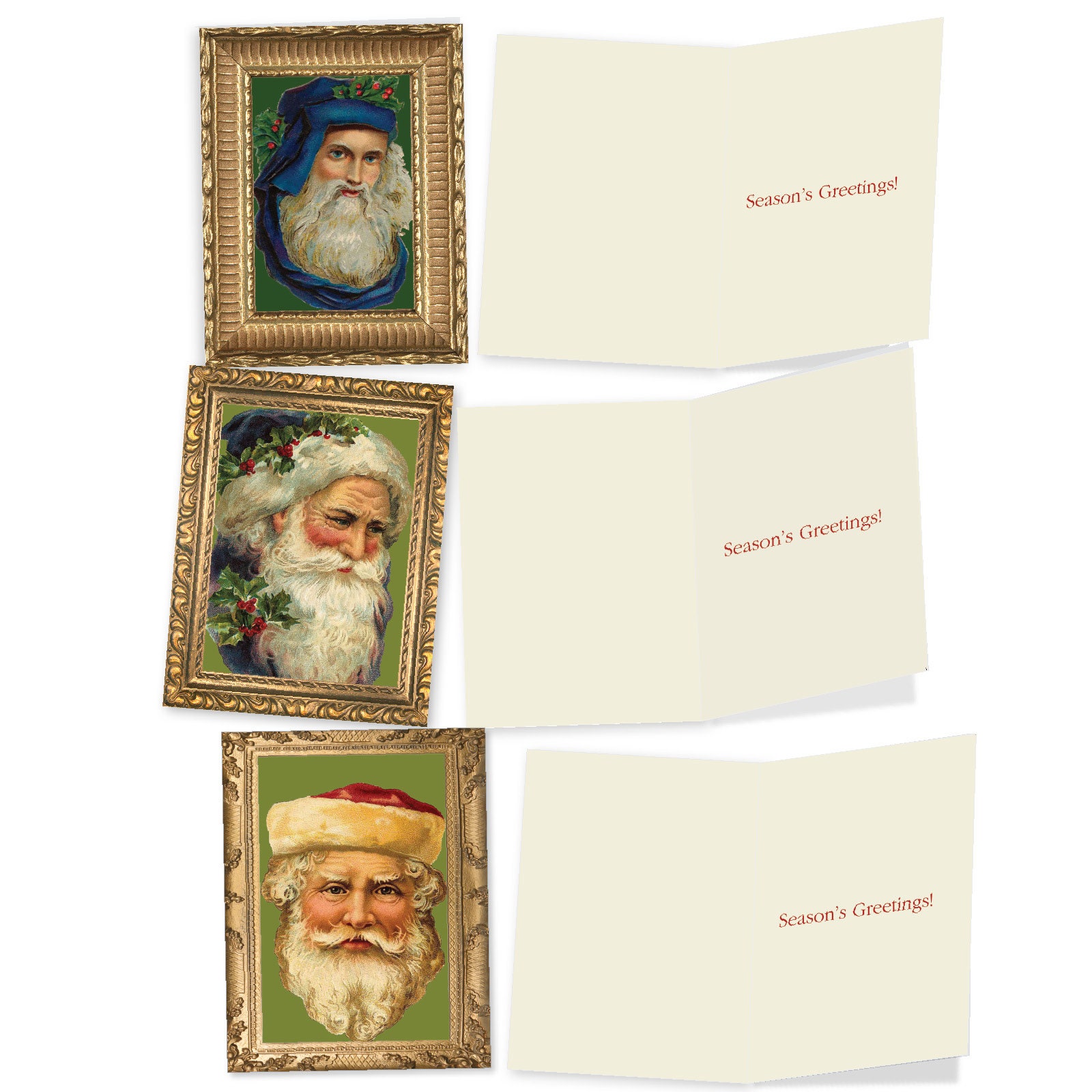 10 Assorted Christmas Notecards Pack Set 4 X 5.12 Inch With - Etsy
