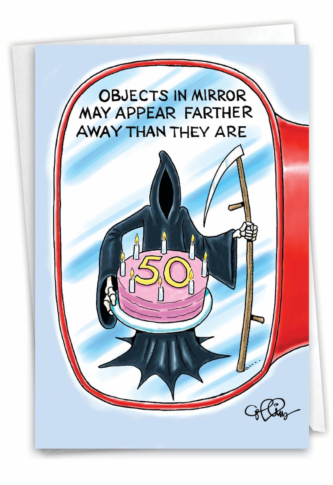 Funny 50th Milestone Birthday Greeting Card With Envelope - Bday ...