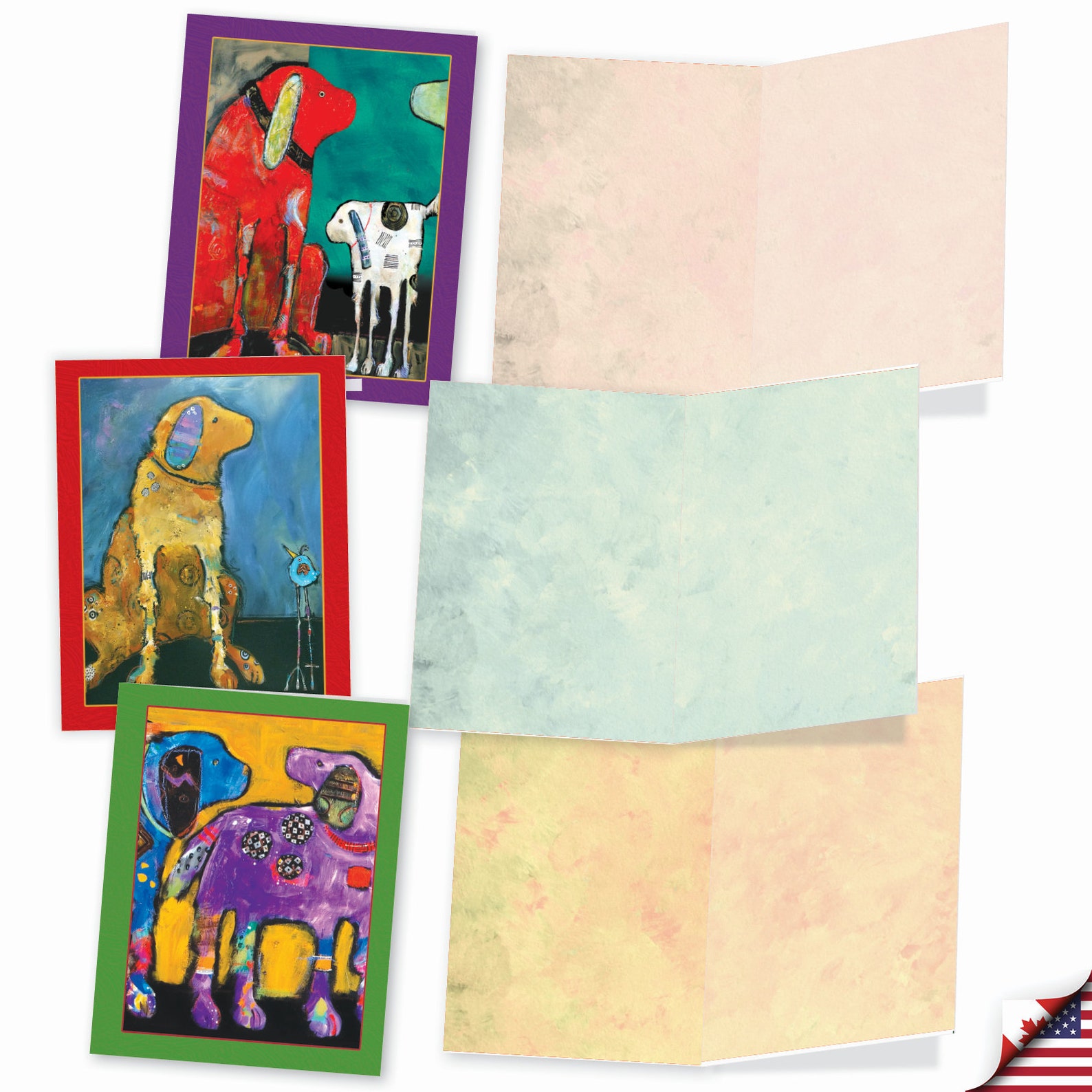 10 Assorted Blank Notecards Packed Set 4 X 5.12 Inch With Envelopes (10 ...