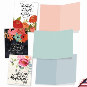 20 Assorted Blank Notecards Bulk Bulk Pack 4 X 5.12 Inch With Envelopes ...