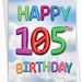 105th Milestone Birthday Greeting Card With 5 X 7 Inch - Etsy