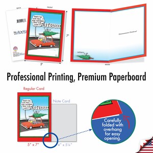 Funny Christmas Paper Card W/ Envelope 1 Card Merry Christmas Holiday ...