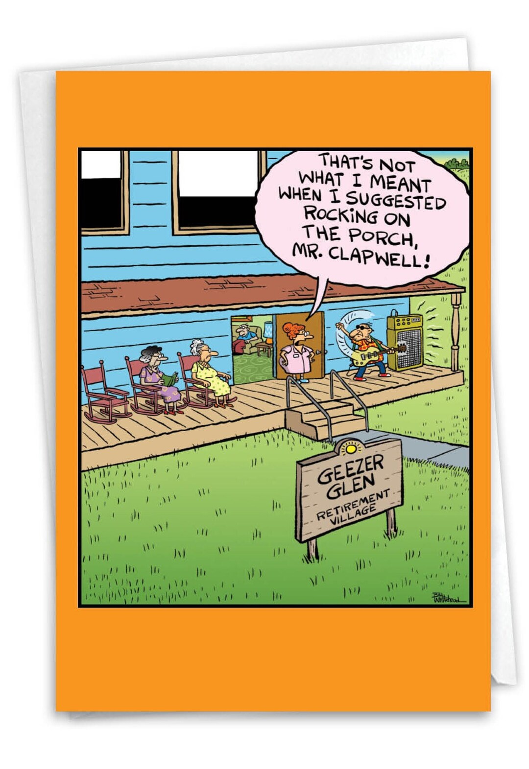 Funny Retirement Greeting Card W/ Envelope - Good Luck Geezer Glen ...
