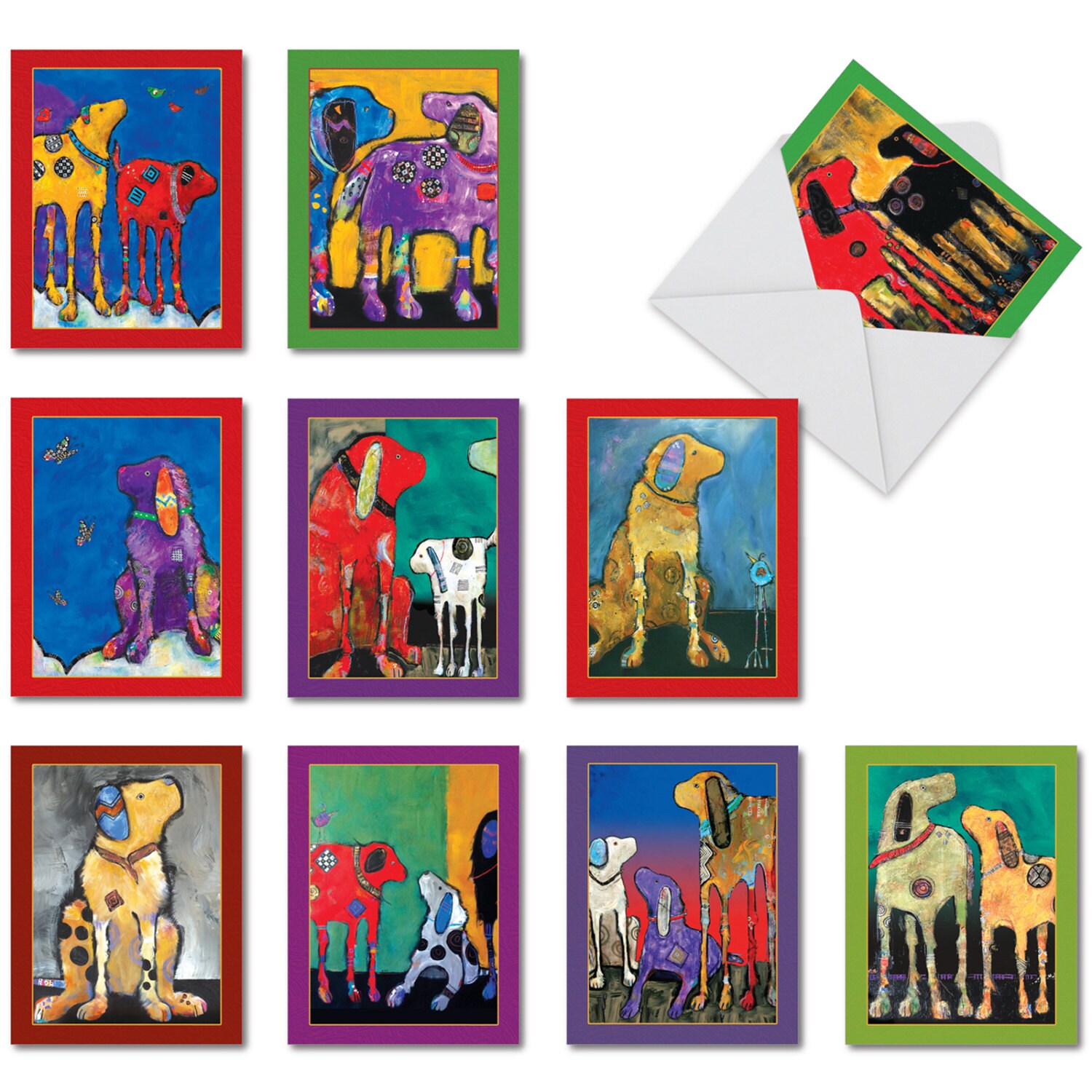 10 Assorted Blank Notecards Packed Set 4 X 5.12 Inch With - Etsy