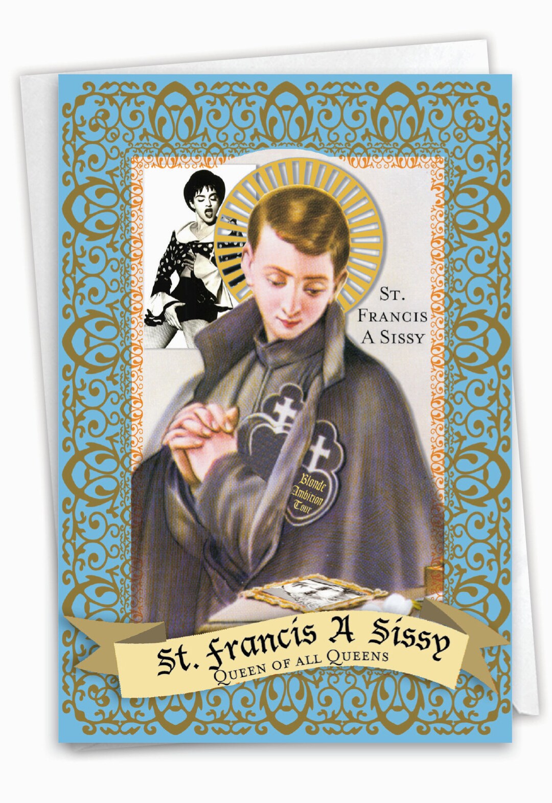 Funny Birthday Greeting Card With Envelope Bday Francis a Sissy , for ...