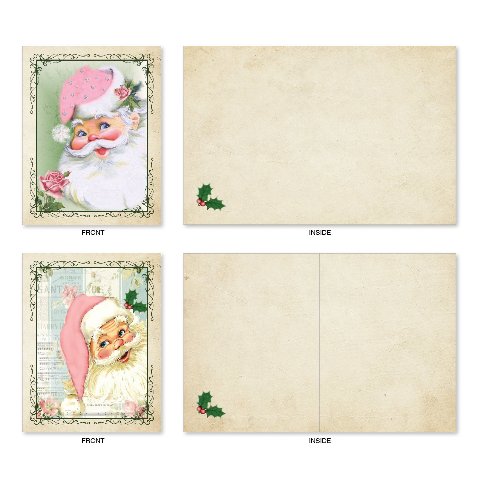 10 Assorted Blank Christmas Note Cards Bulk Box Set 4 X 5.12 - Etsy