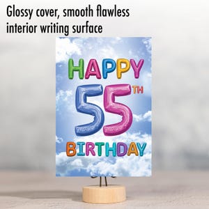 55th Milestone Birthday Greeting Card With 5 X 7 Inch Envelope (1 Card ...