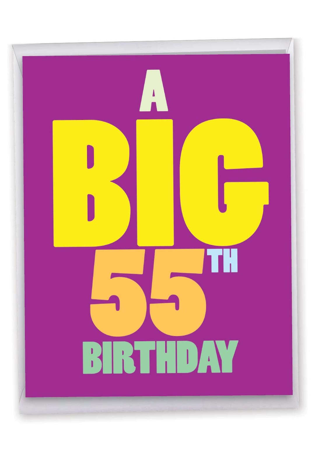 Nobleworks Jumbo 55th Milestone Birthday Greeting Card 8.5 X 11 Inch ...