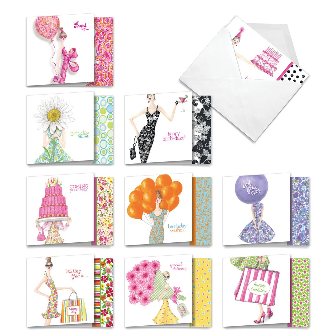 10 Birthday Card Assortment Set (4.8 X 6.6 Inch) W/ Envelopes (10 ...