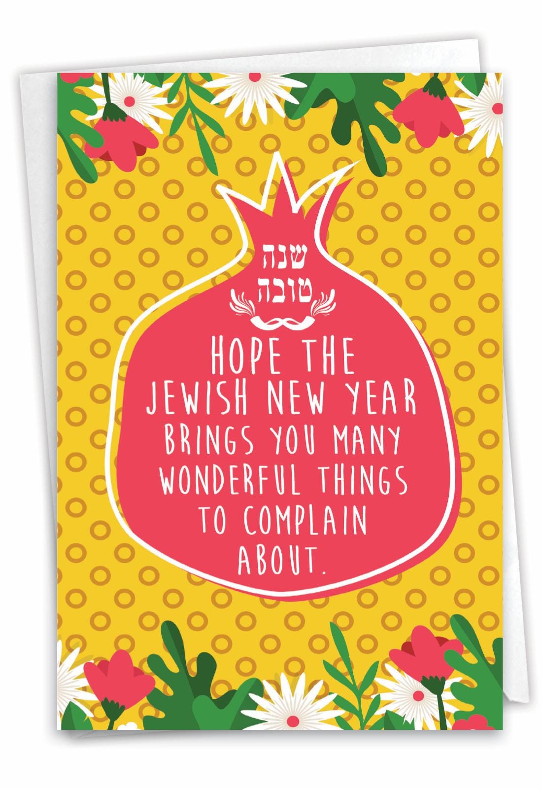 Nobleworks Funny Rosh Hashanah Paper Card With 5 X 7 Inch Envelope 1 ...