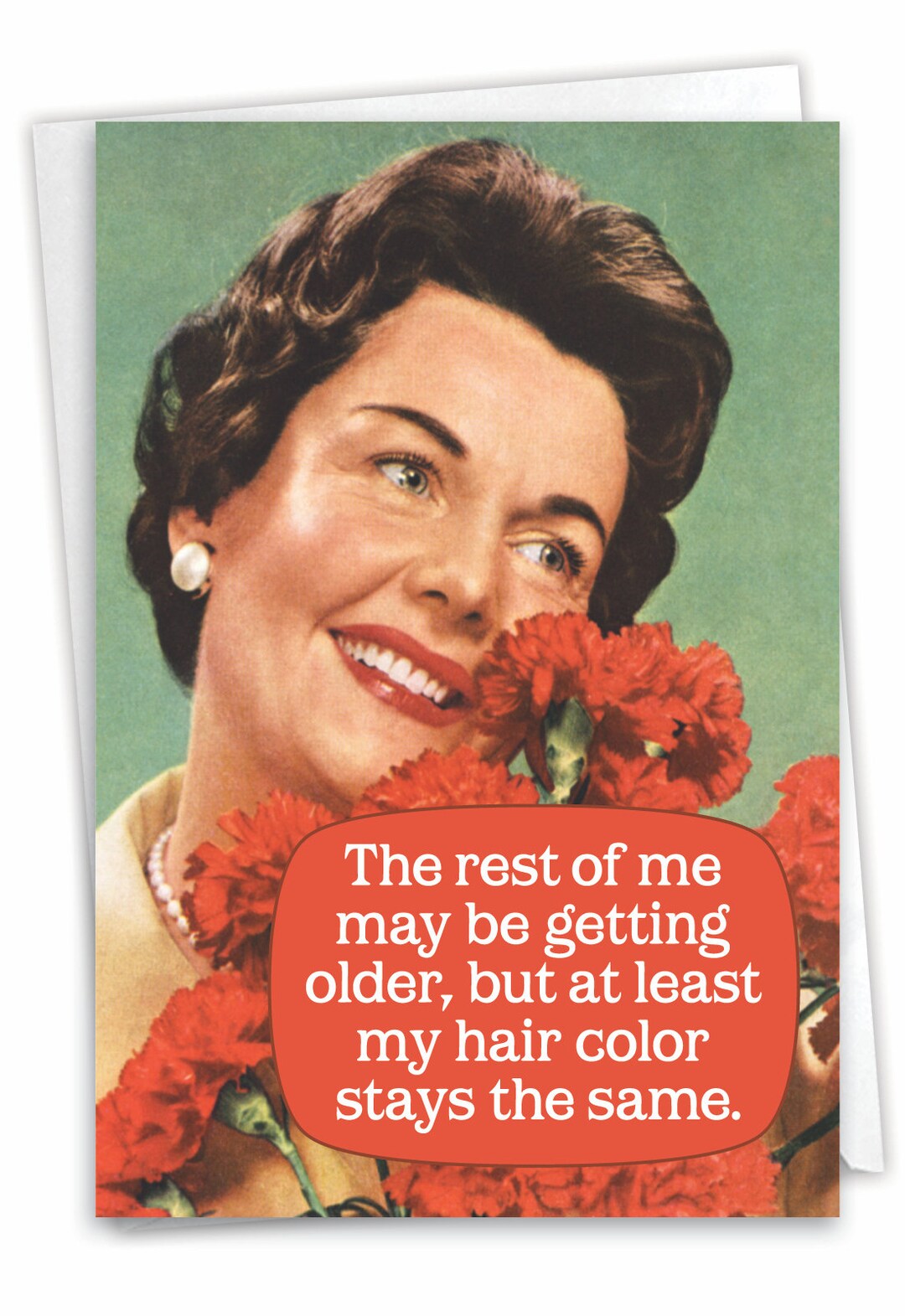 Hair Color Roots Birthday- Funny Birthday Card With Envelope for Him or ...