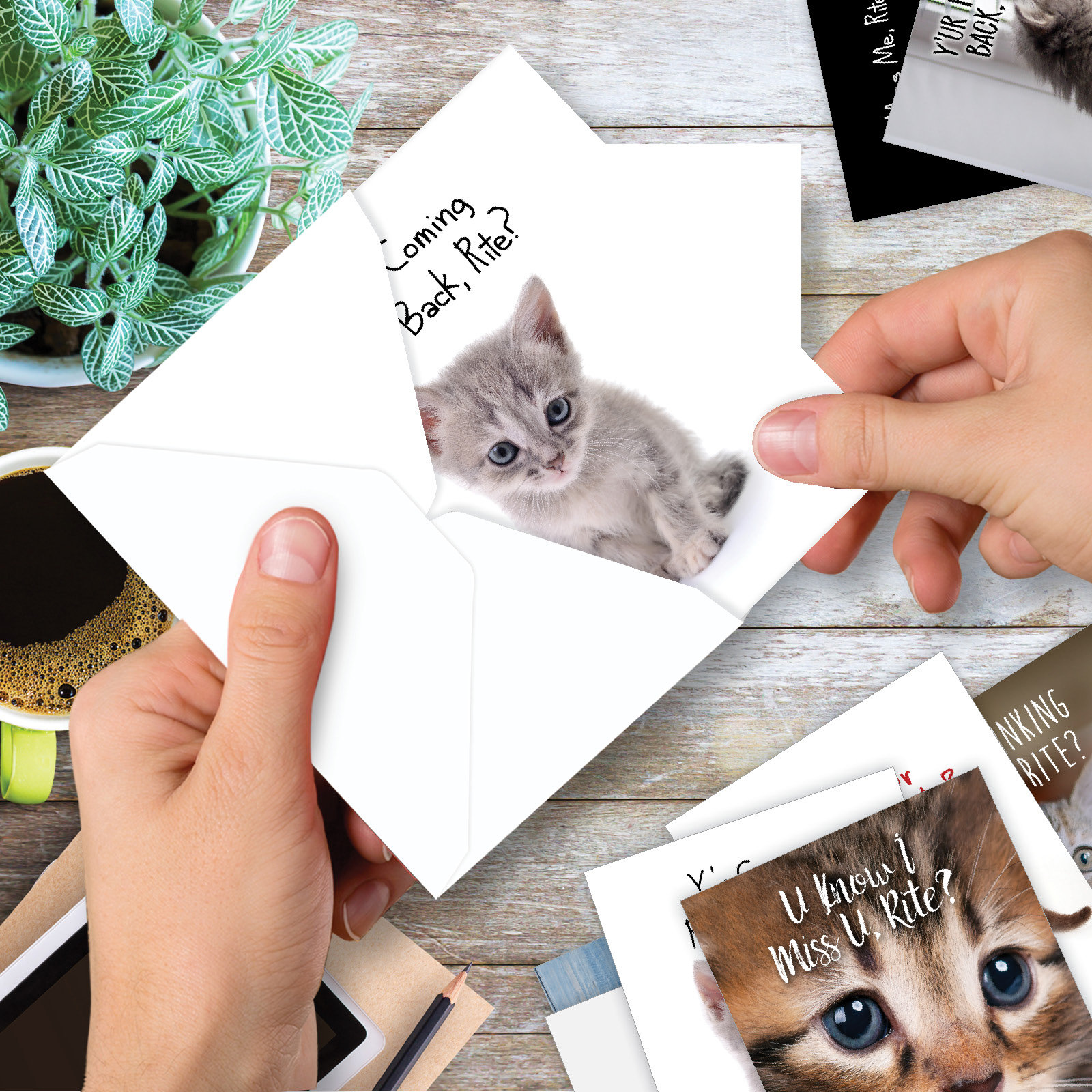 20 Assorted Miss You Note Cards Bulk Pack 4 X 5.12 Inch With - Etsy