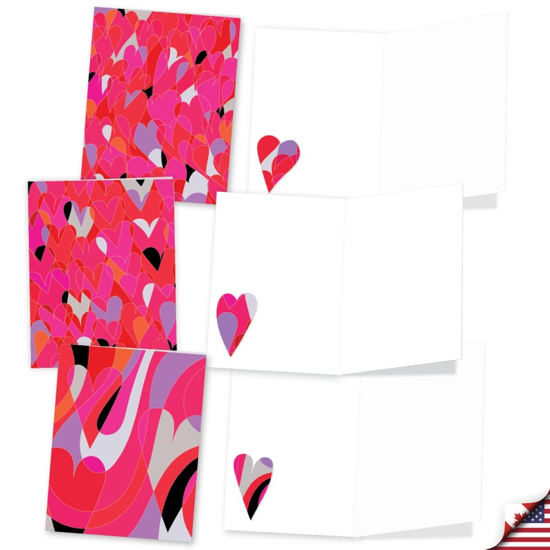 20 Assorted Blank Note Cards Set 4x5.12" W/ Envelopes (10 Designs, 2 ...