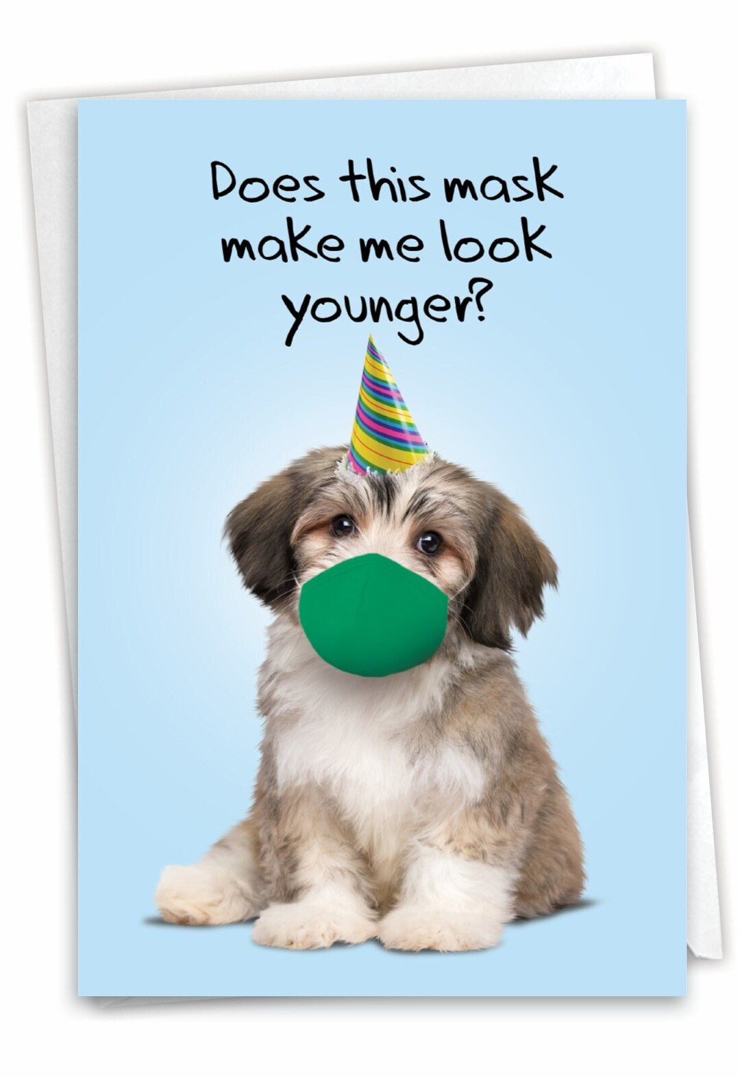 Funny Birthday Greeting Card With 5 X 7 Inch Envelope 1 Card Masked ...