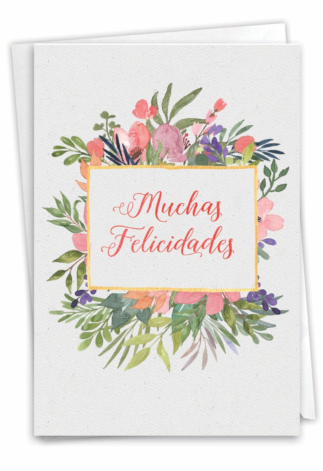 Spanish Congratulations Greeting Card With 5 X 7 Inch Envelope (1 Card ...