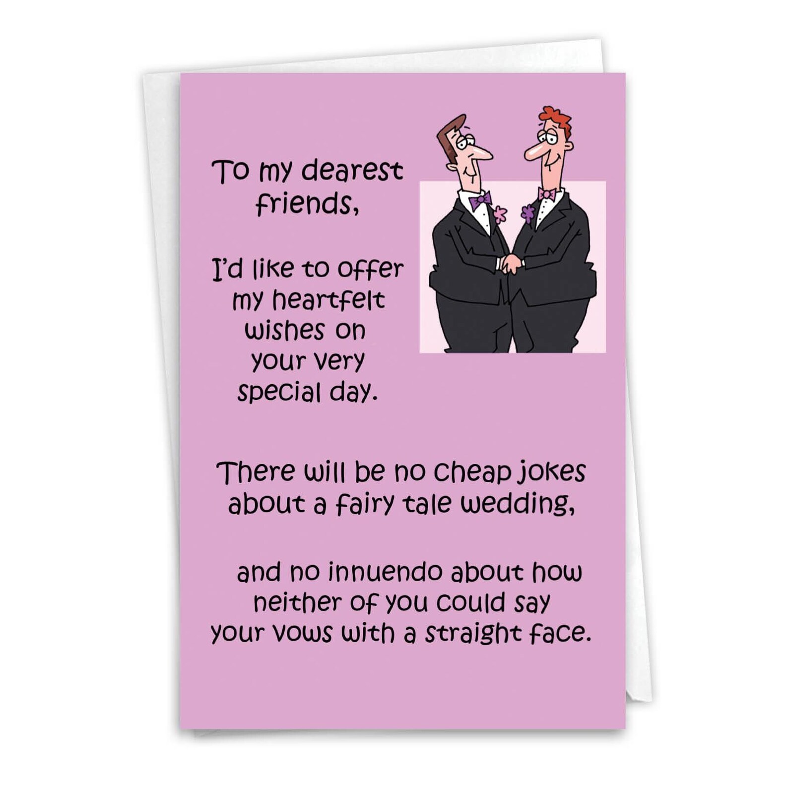 Funny Wedding Congratulations Paper Card With Envelope - Congrats ...